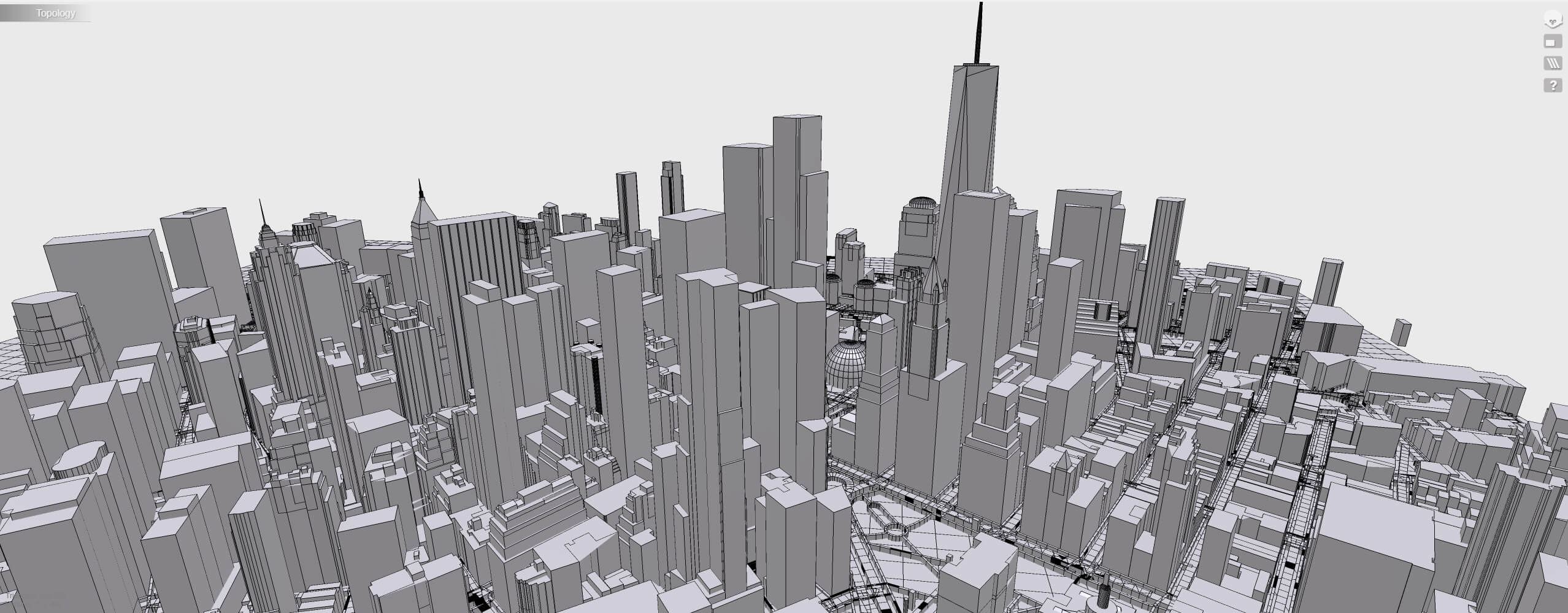 Cityscape New York Manhattan USA - 3D Model by clickshop3d