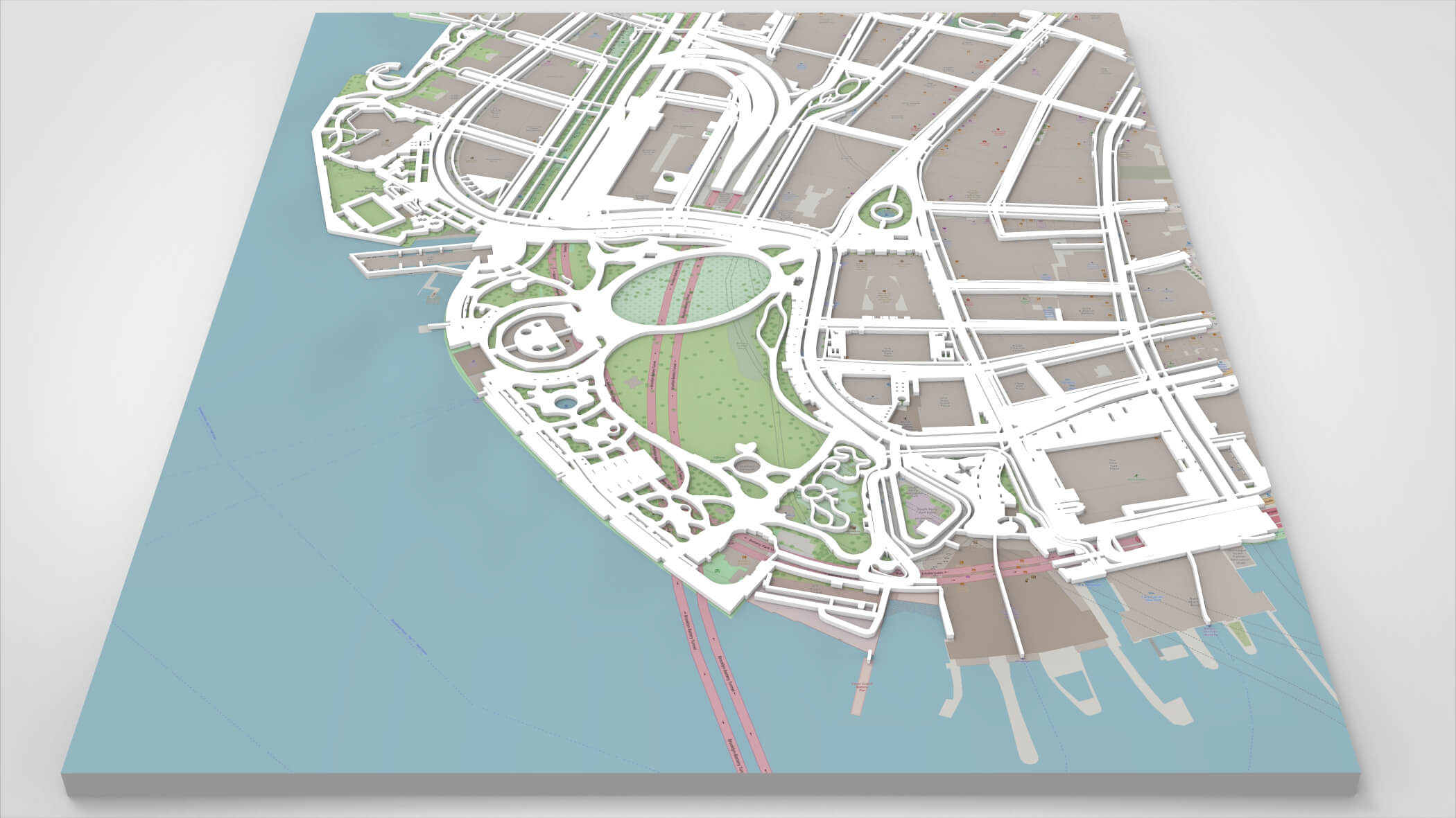 Cityscape New York USA Fragment City Strets and Roads - 3D Model by ...