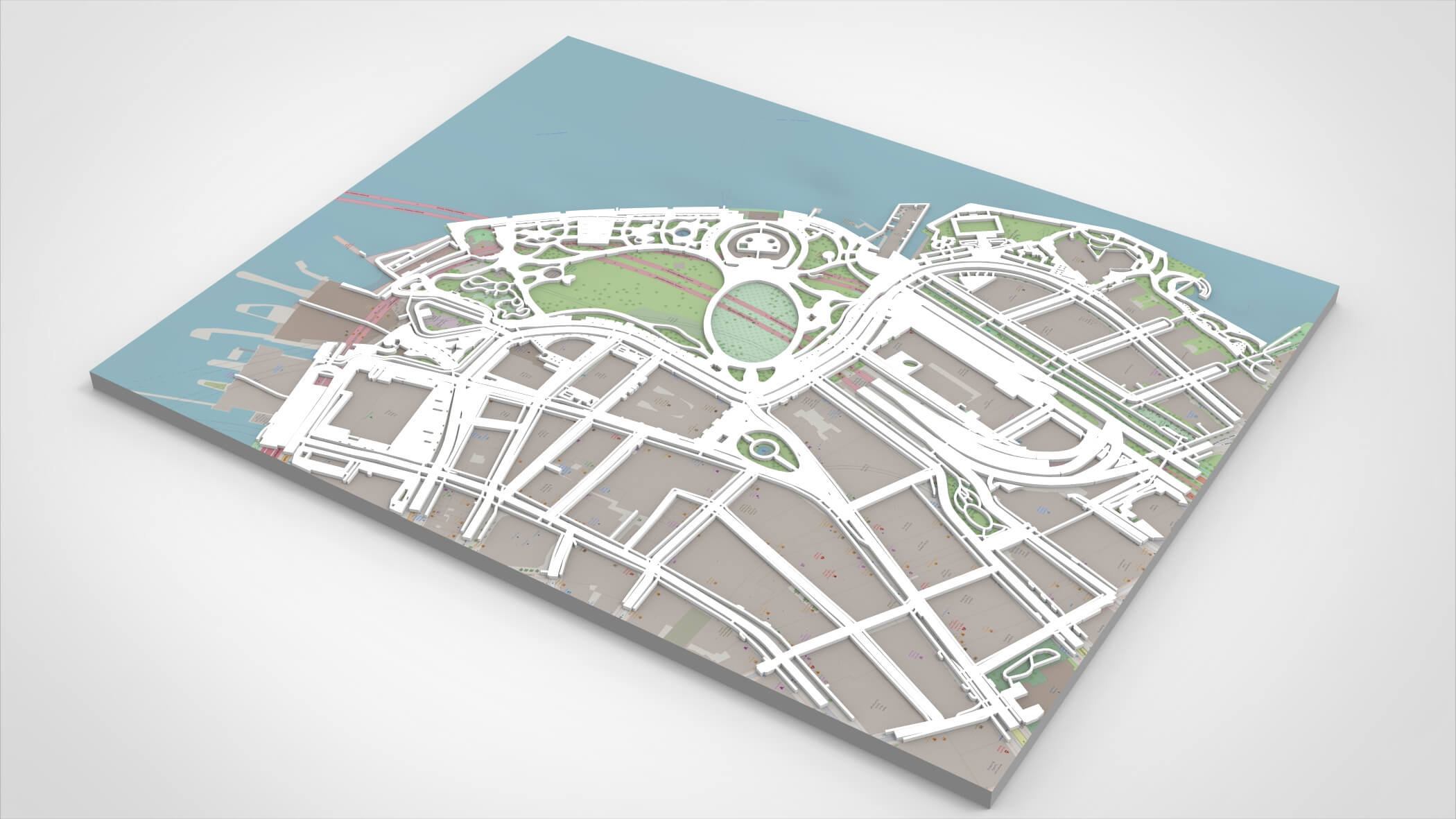 Cityscape New York USA Fragment City Strets and Roads - 3D Model by ...