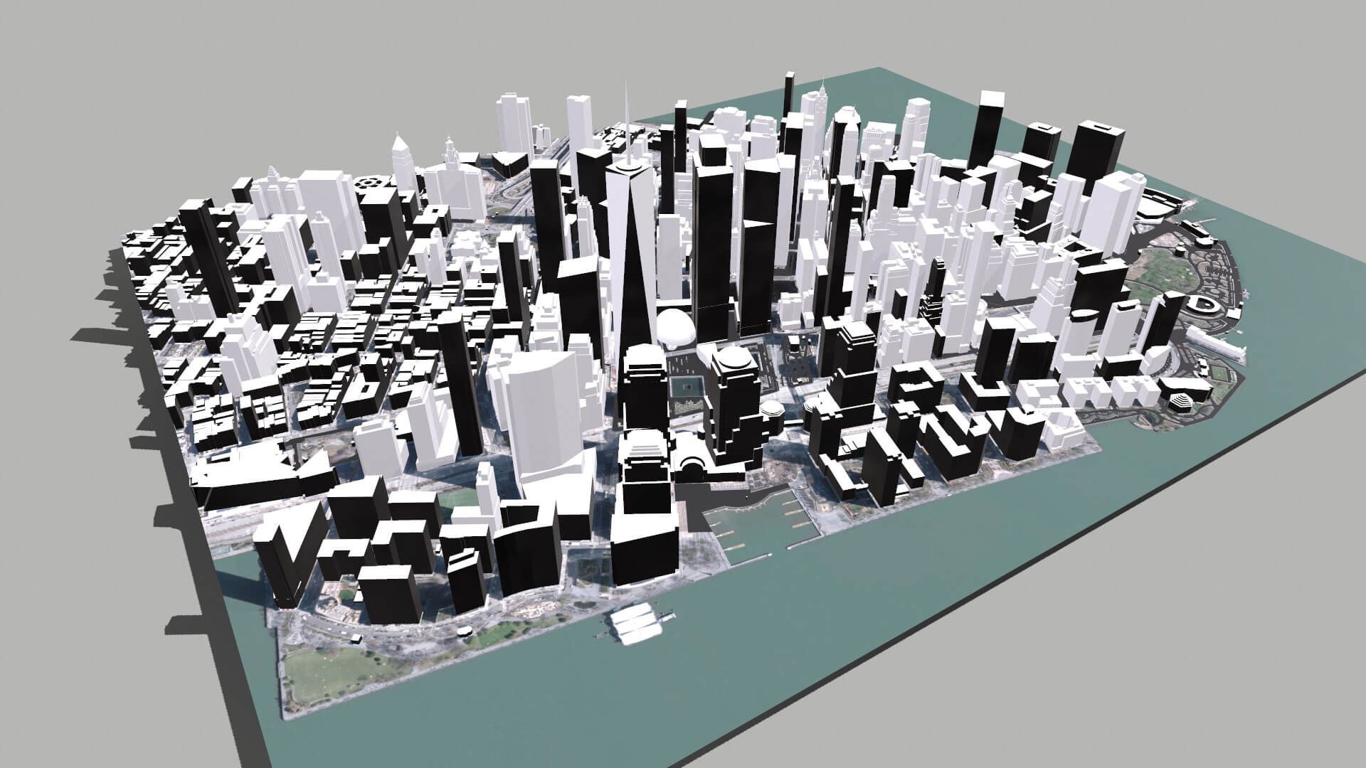 Cityscape New York USA - 3D Model by clickshop3d