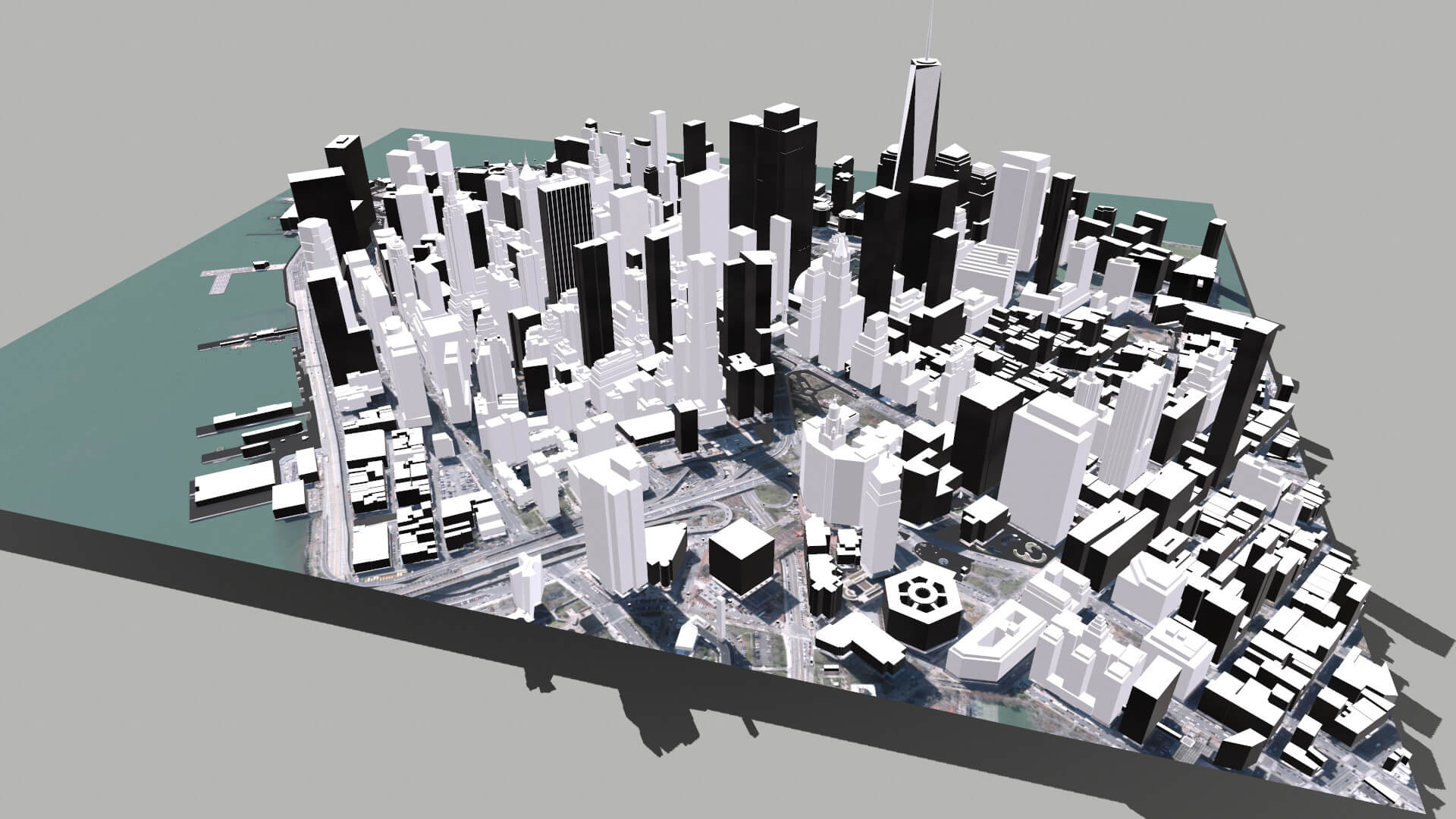 Cityscape New York USA - 3D Model by clickshop3d