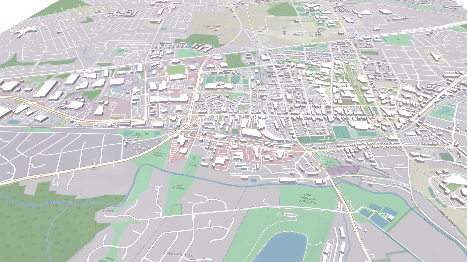 Cityscape Newark USA - 3D Model by clickshop3d