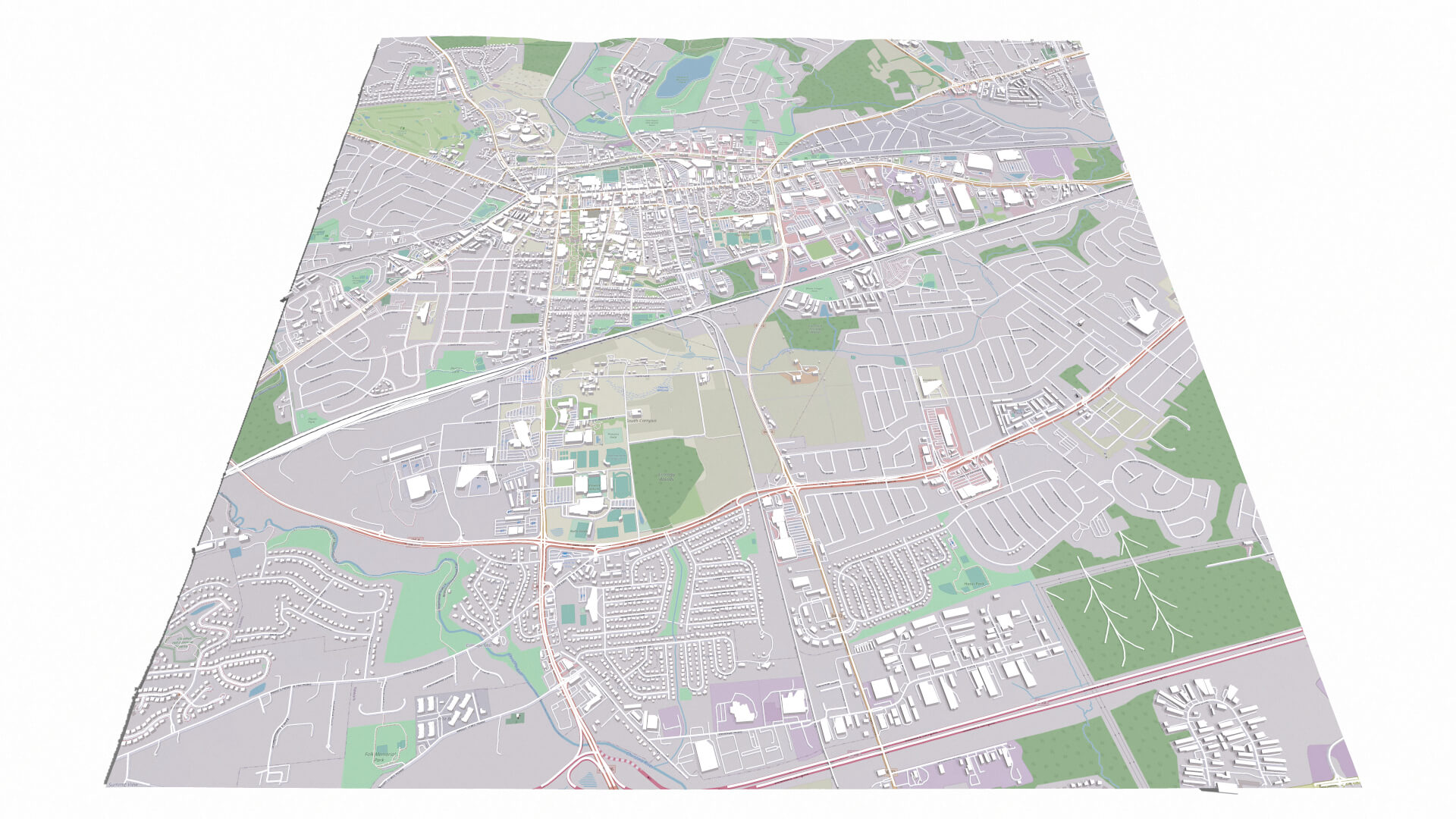 Cityscape Newark USA - 3D Model by clickshop3d