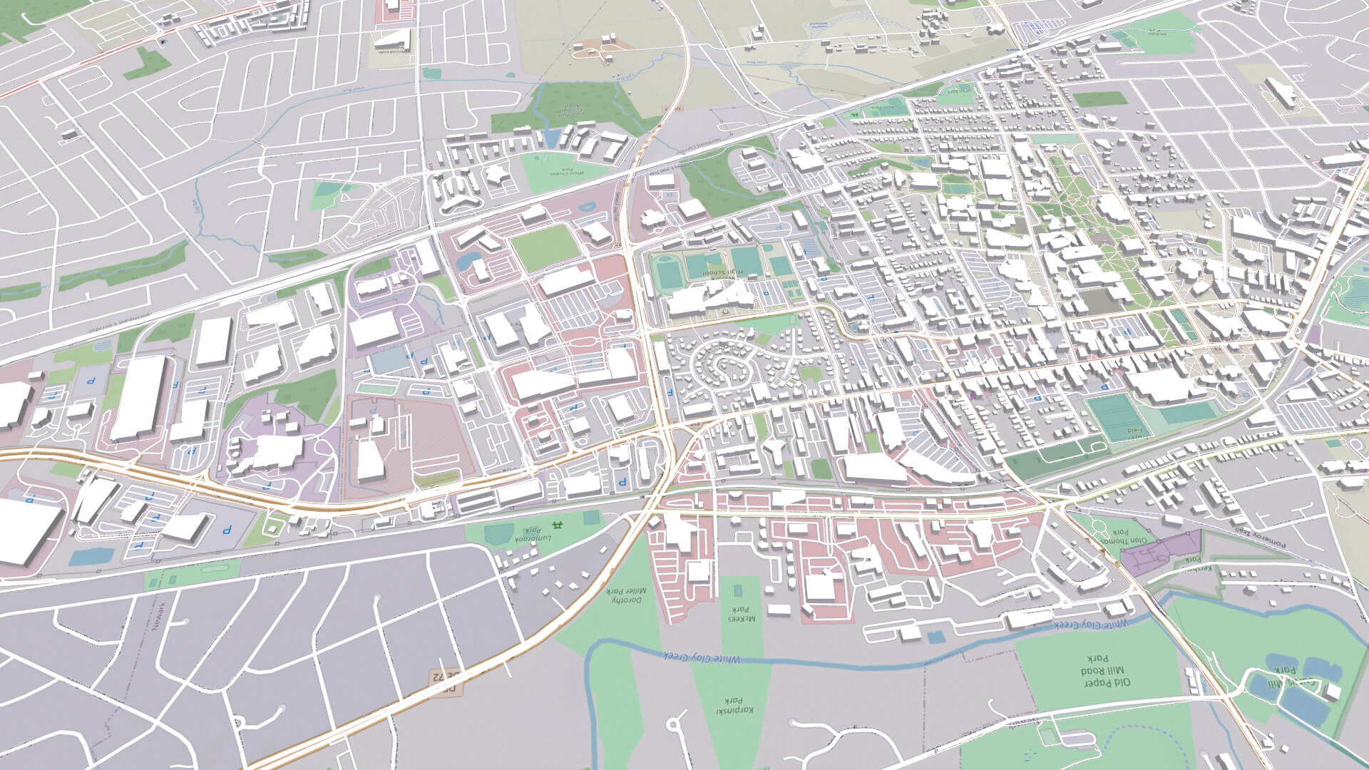 Cityscape Newark USA - 3D Model by clickshop3d