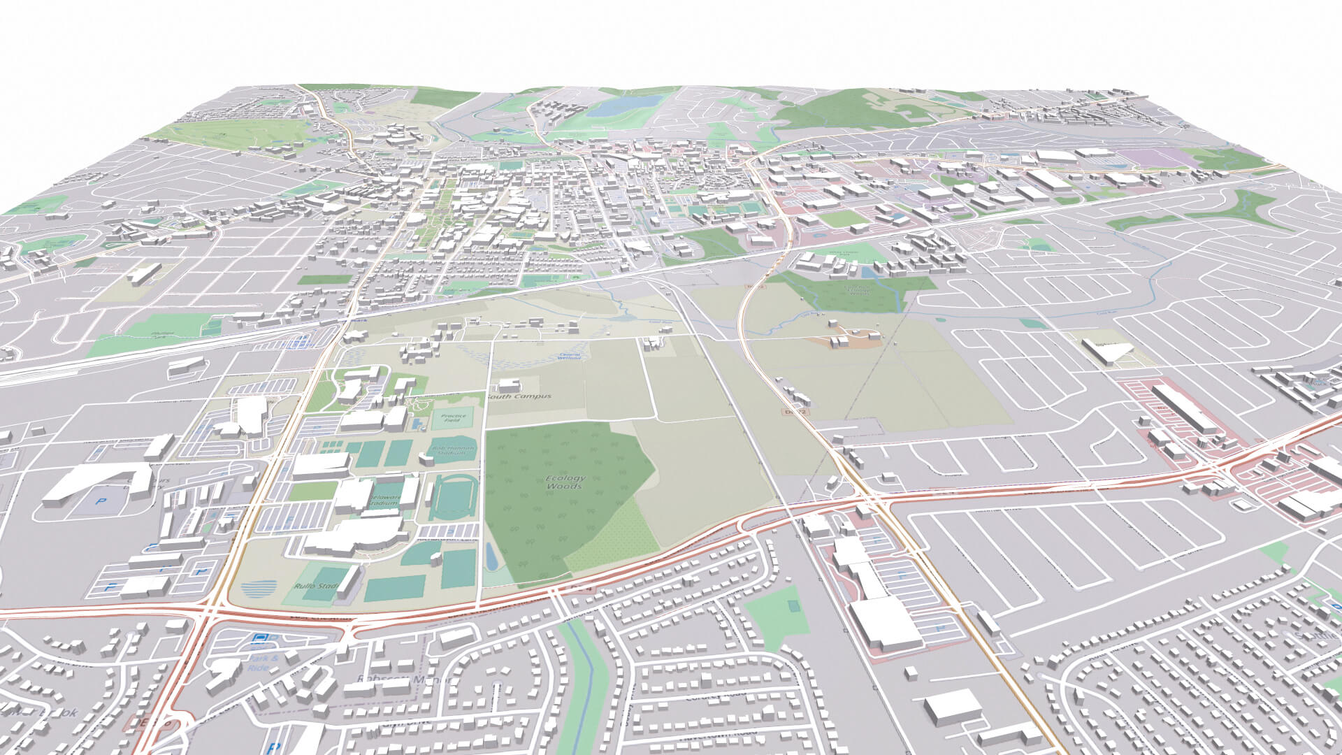 Cityscape Newark USA - 3D Model by clickshop3d