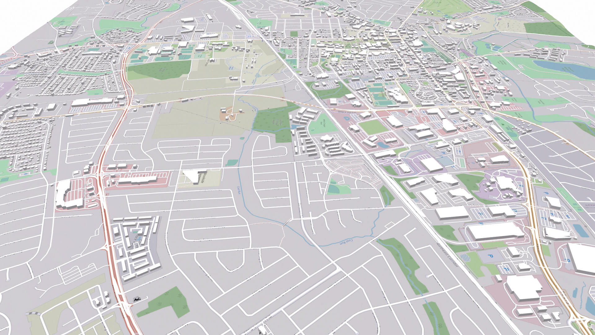 Cityscape Newark USA - 3D Model by clickshop3d