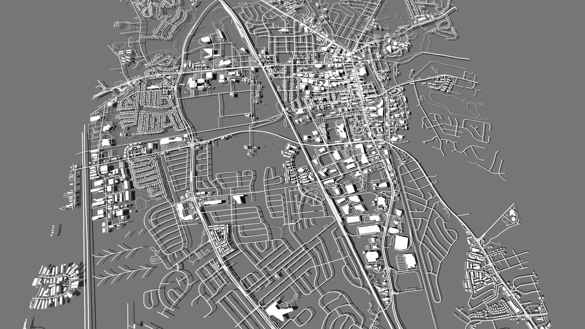 Cityscape Newark USA - 3D Model by clickshop3d