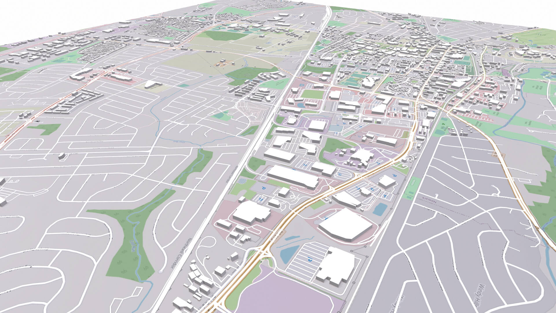 Cityscape Newark USA - 3D Model by clickshop3d
