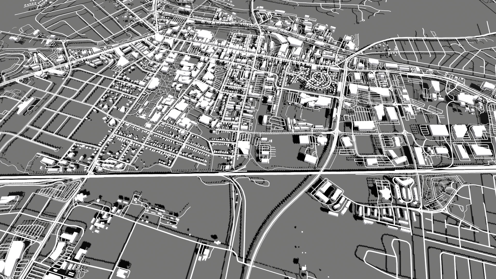 Cityscape Newark USA - 3D Model by clickshop3d