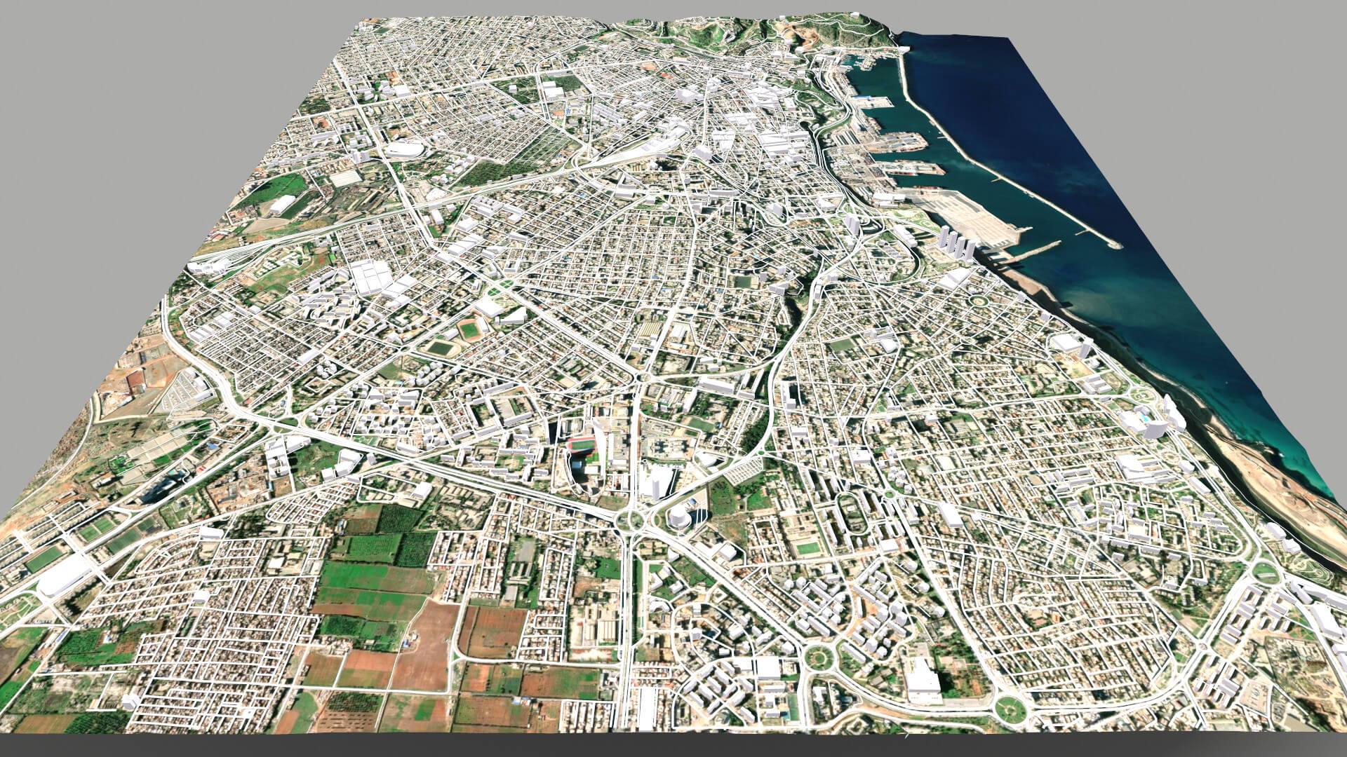 Cityscape Oran Algeria - 3D Model by clickshop3d