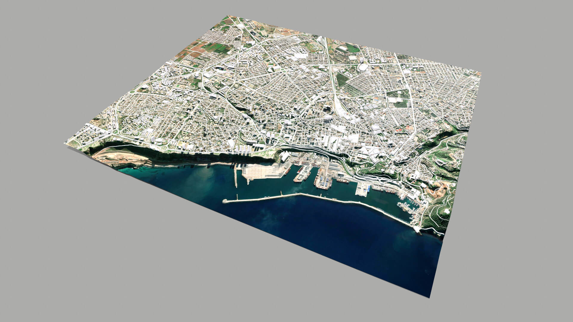 Cityscape Oran Algeria - 3D Model by clickshop3d