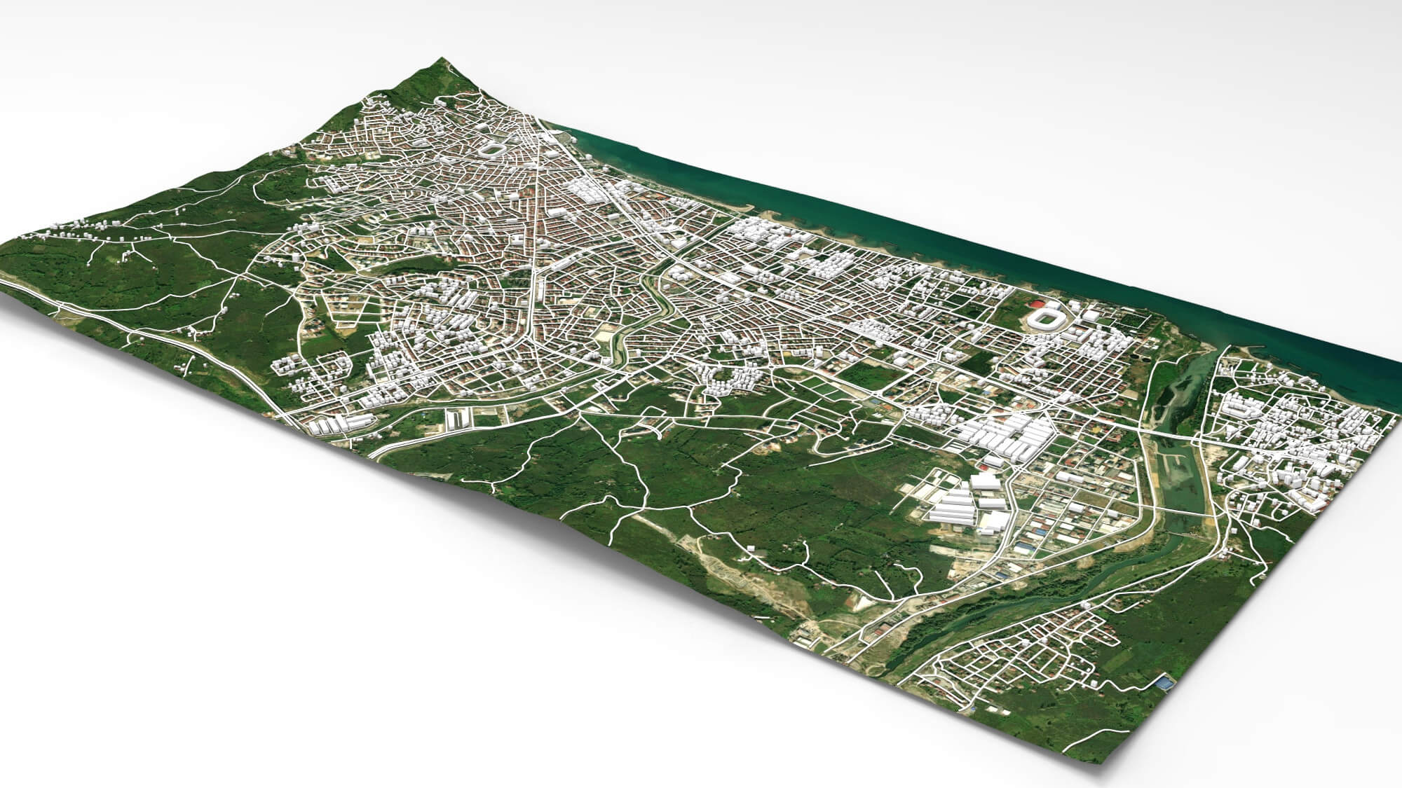 Cityscape Ordu Turkey - 3D Model by clickshop3d