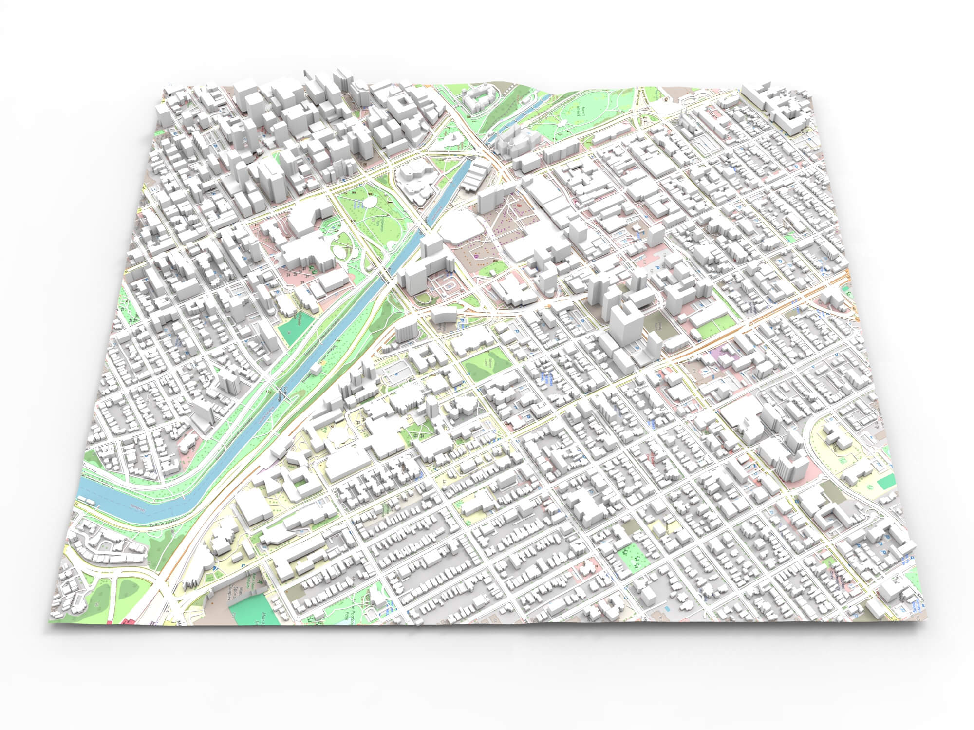 Cityscape Ottawa Canada - 3D Model by clickshop3d