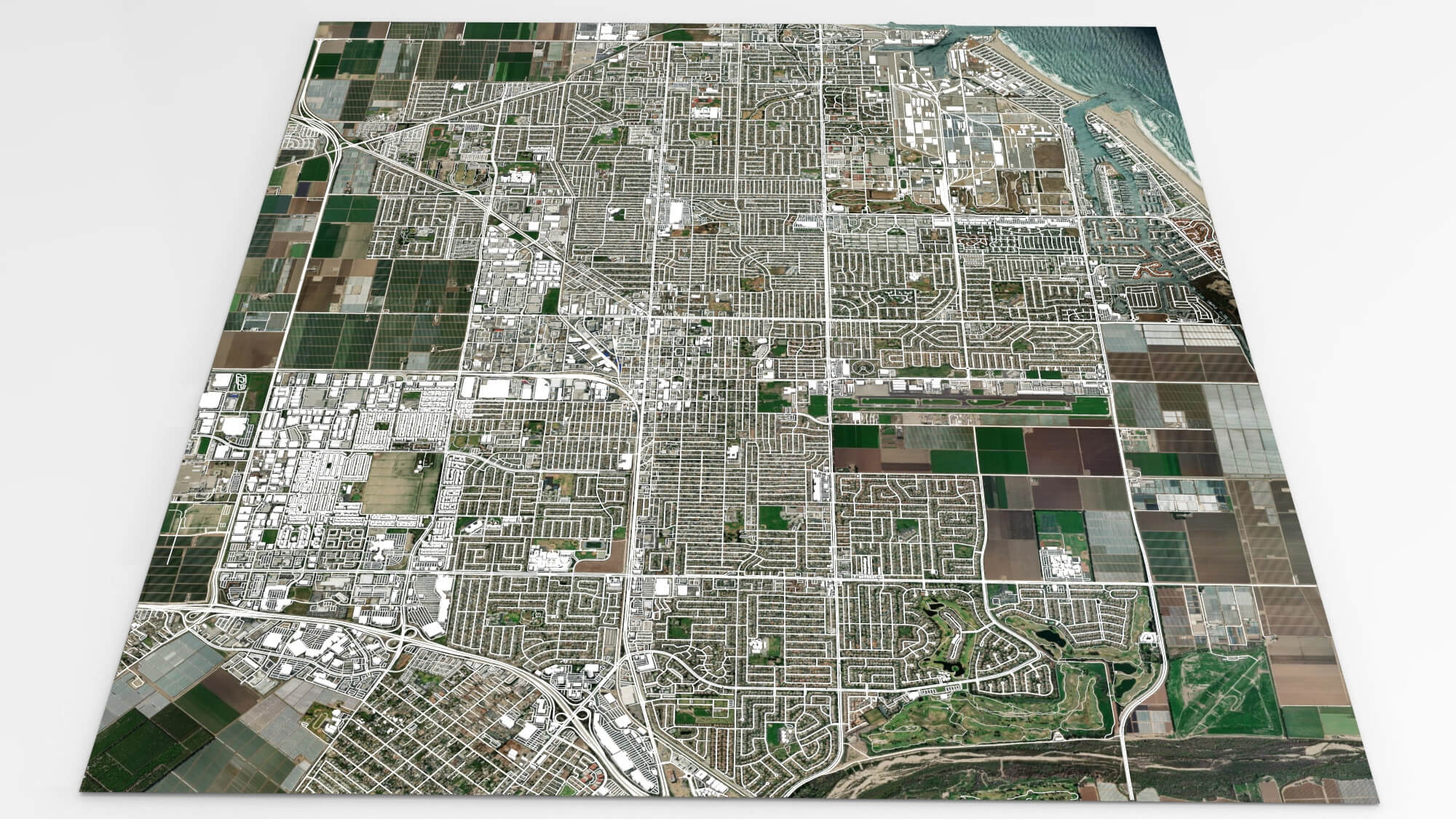 Cityscape Oxnard California USA - 3D Model by clickshop3d