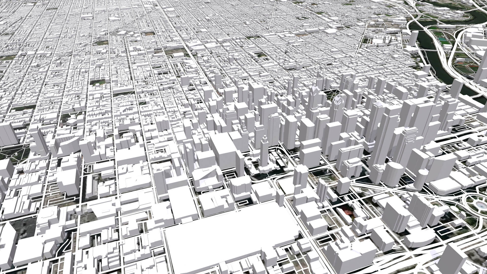 Cityscape Philadelphia Pennsylvania USA - 3D Model by clickshop3d