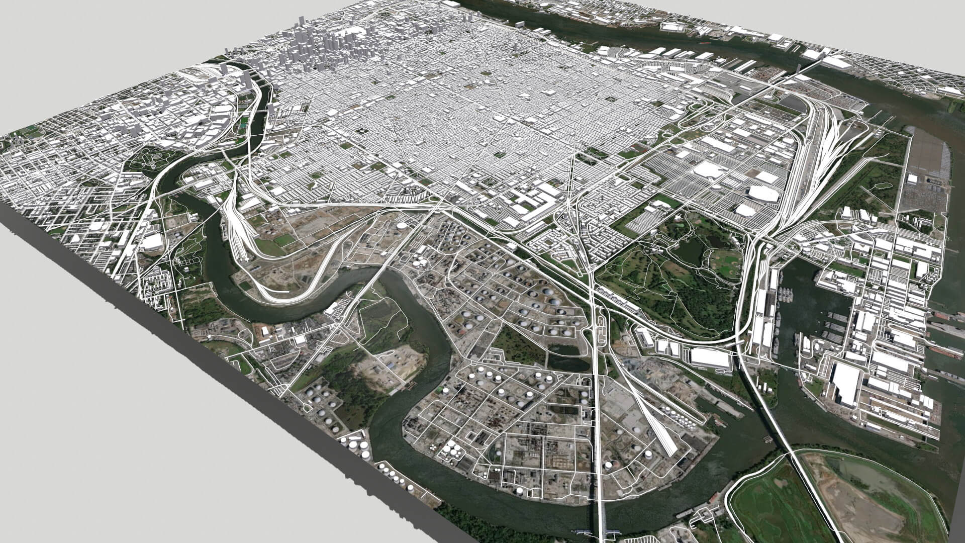 Cityscape Philadelphia Pennsylvania USA - 3D Model by clickshop3d