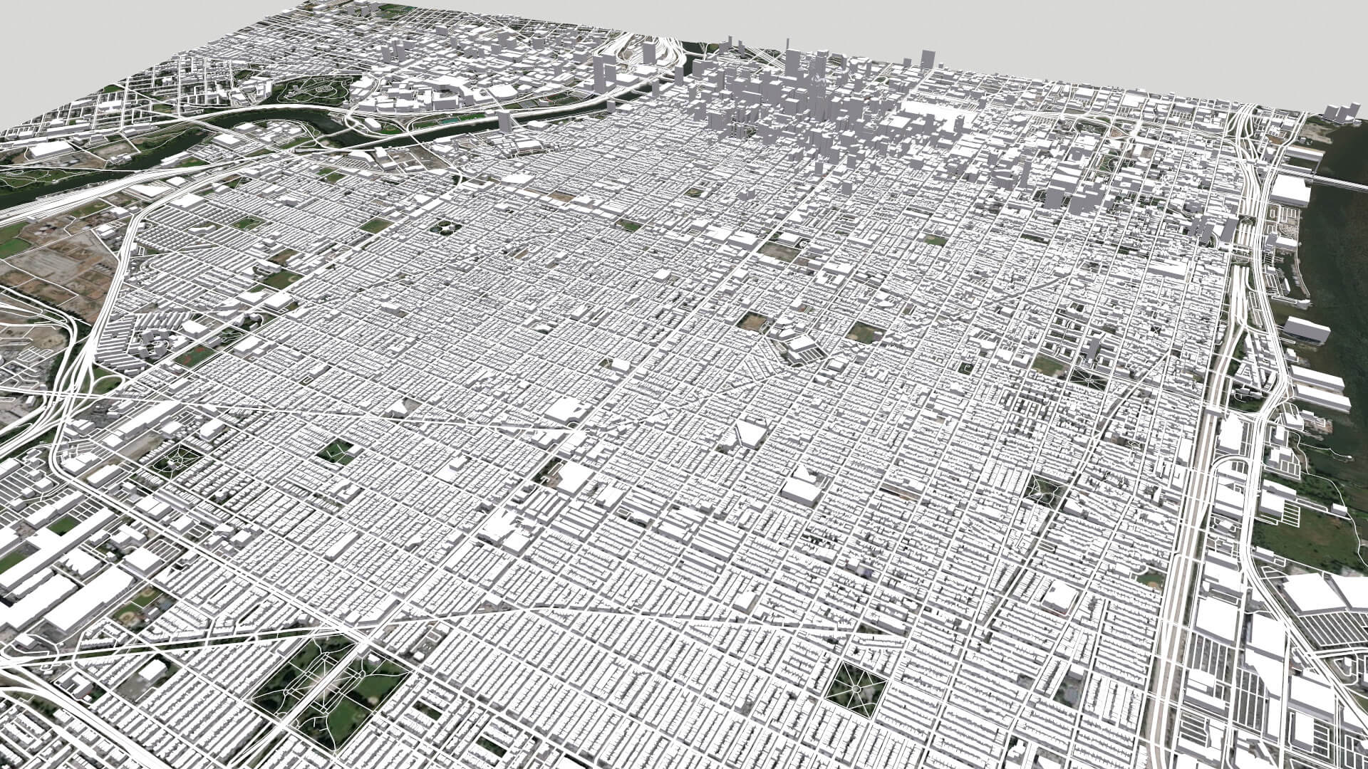 Cityscape Philadelphia Pennsylvania USA - 3D Model by clickshop3d