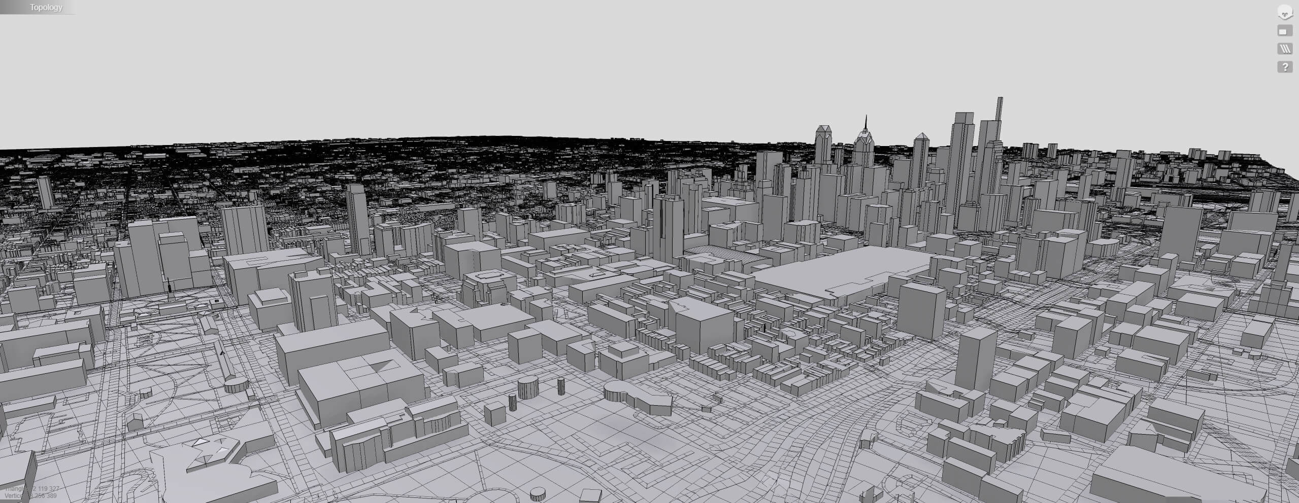 Cityscape Philadelphia Pennsylvania USA - 3D Model by clickshop3d