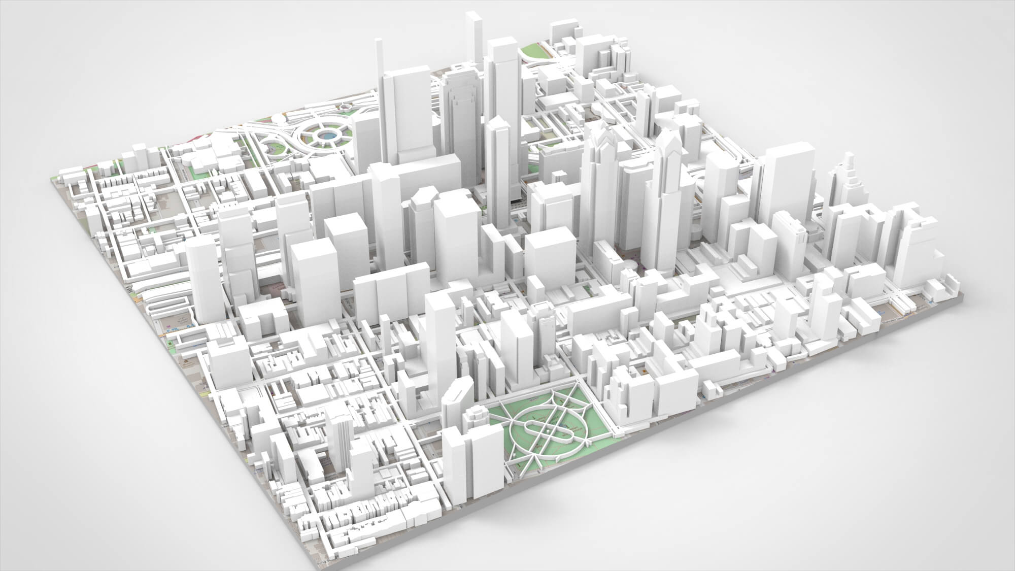 Cityscape Philadelphia USA - 3D Model by clickshop3d