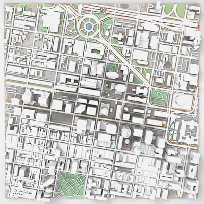 Cityscape Philadelphia USA - 3D Model by clickshop3d