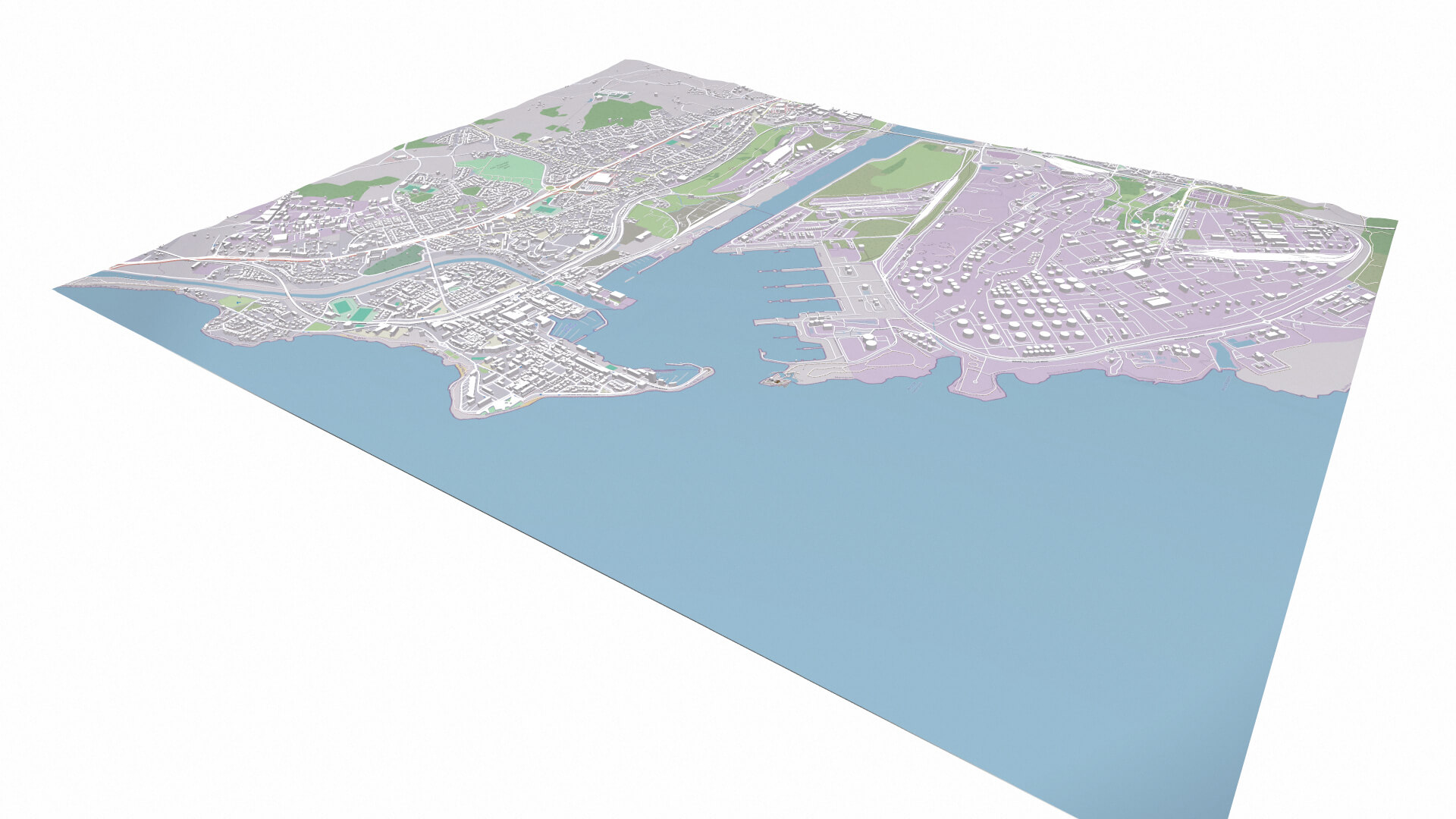 Cityscape Port De BUC France - 3D Model by clickshop3d