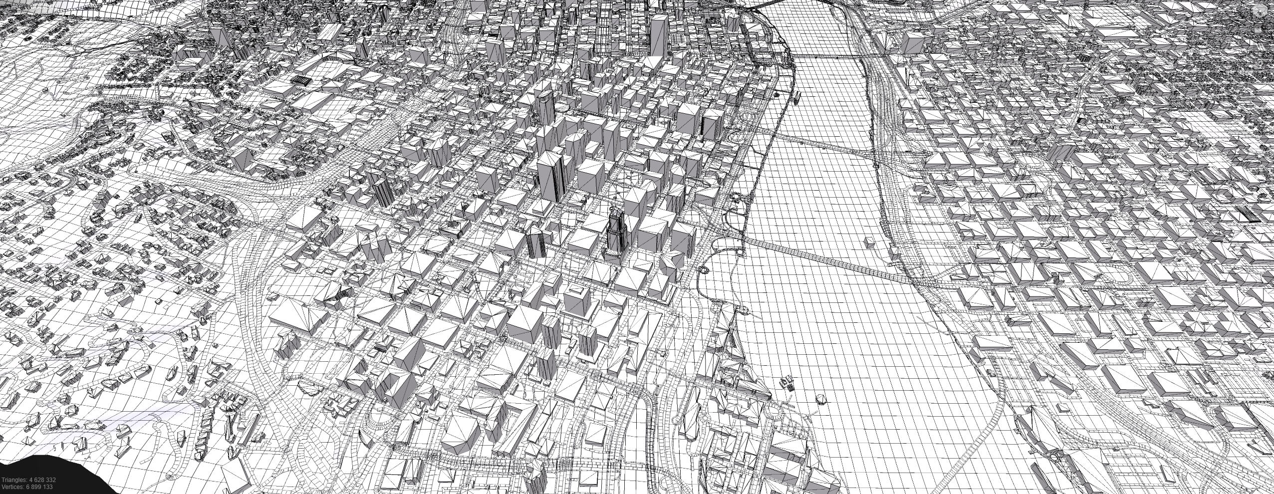 Cityscape Portland USA - 3D Model by clickshop3d