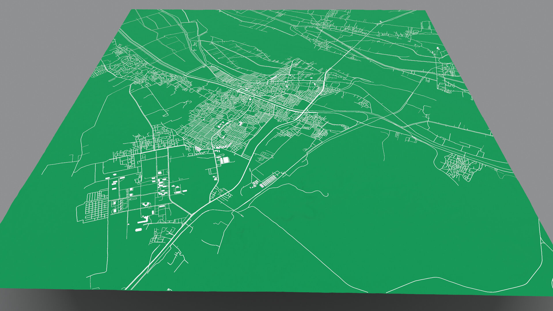 Cityscape Qena Egypt - 3D Model by clickshop3d