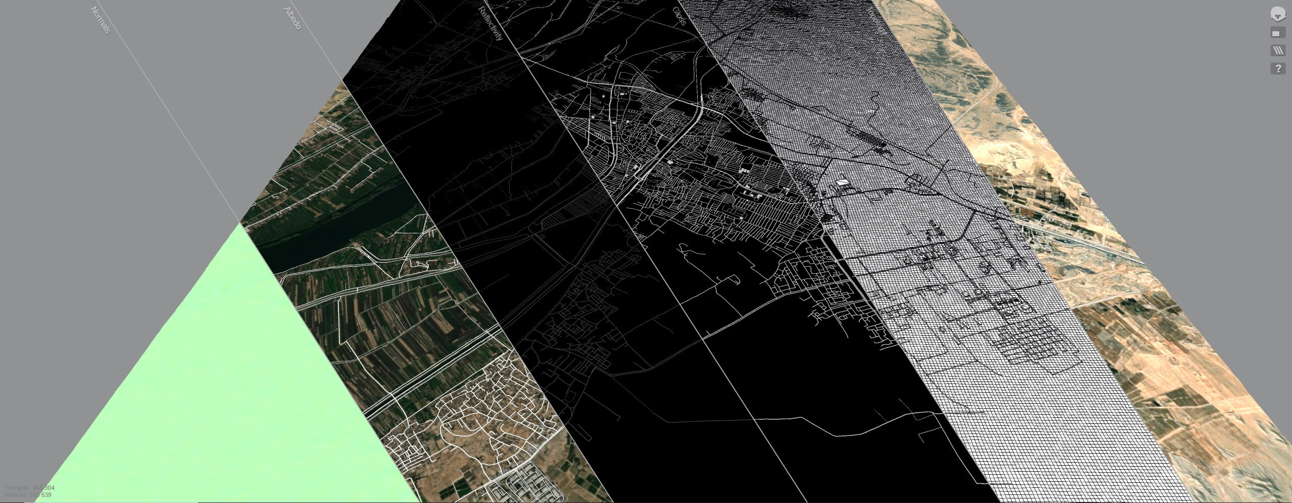 Cityscape Qena Egypt - 3D Model by clickshop3d