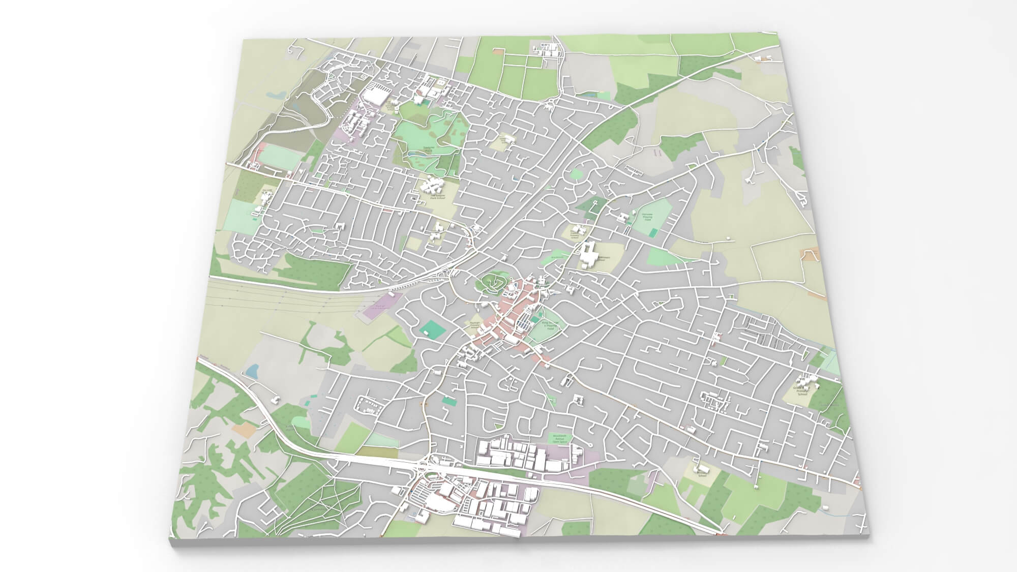 Cityscape Rayleigh England - 3D Model by clickshop3d