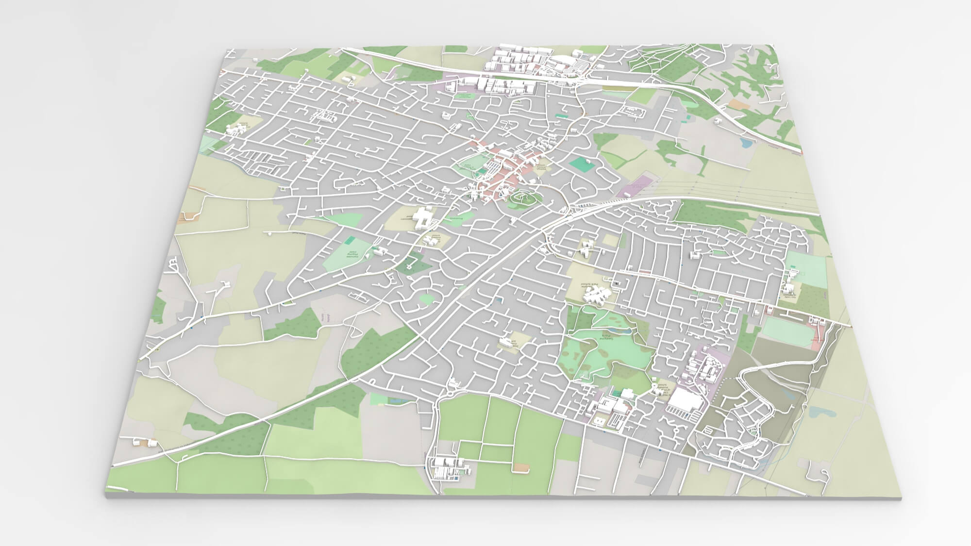 Cityscape Rayleigh England - 3D Model by clickshop3d