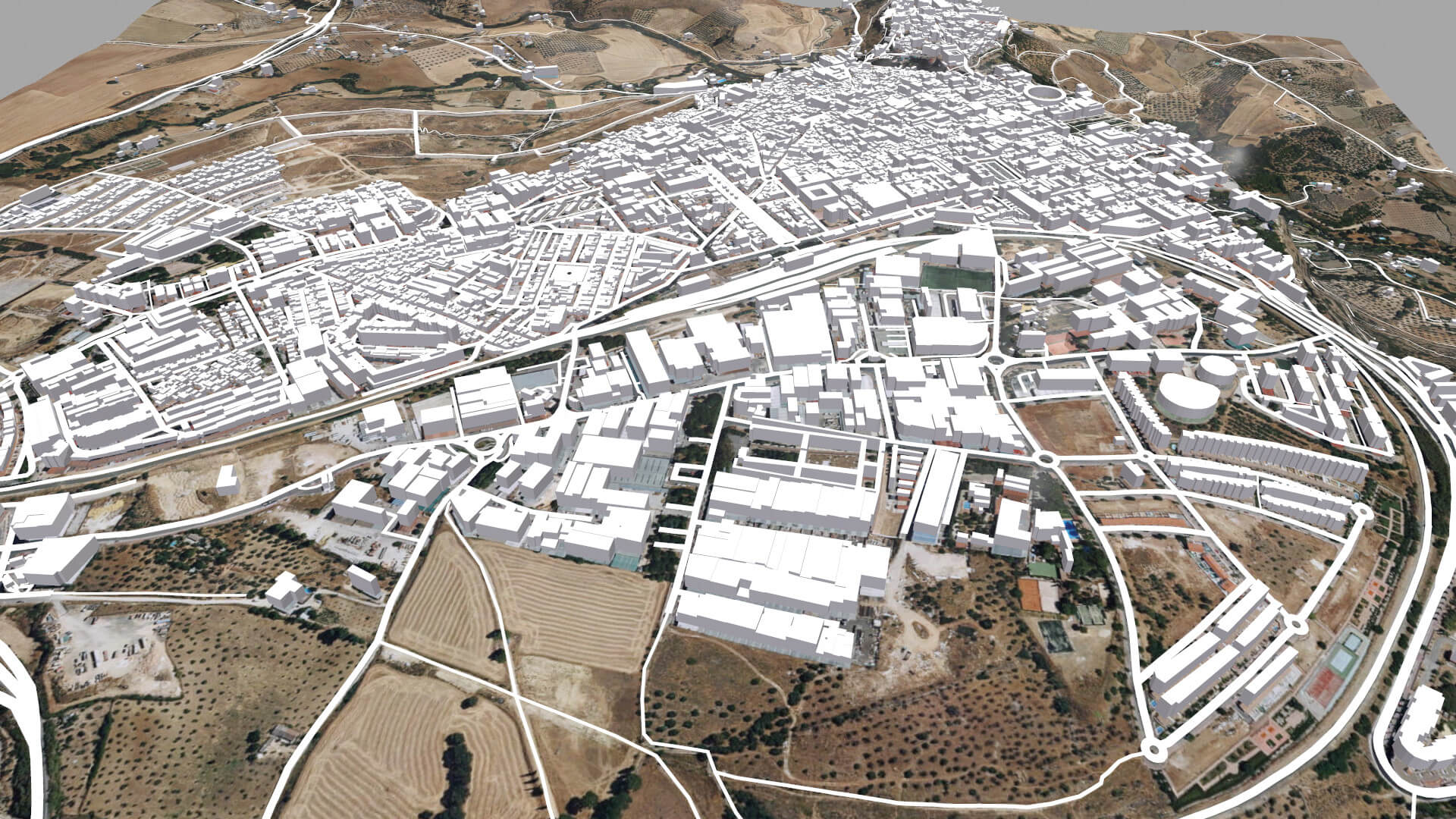 Cityscape Ronda Italy - 3D Model by clickshop3d