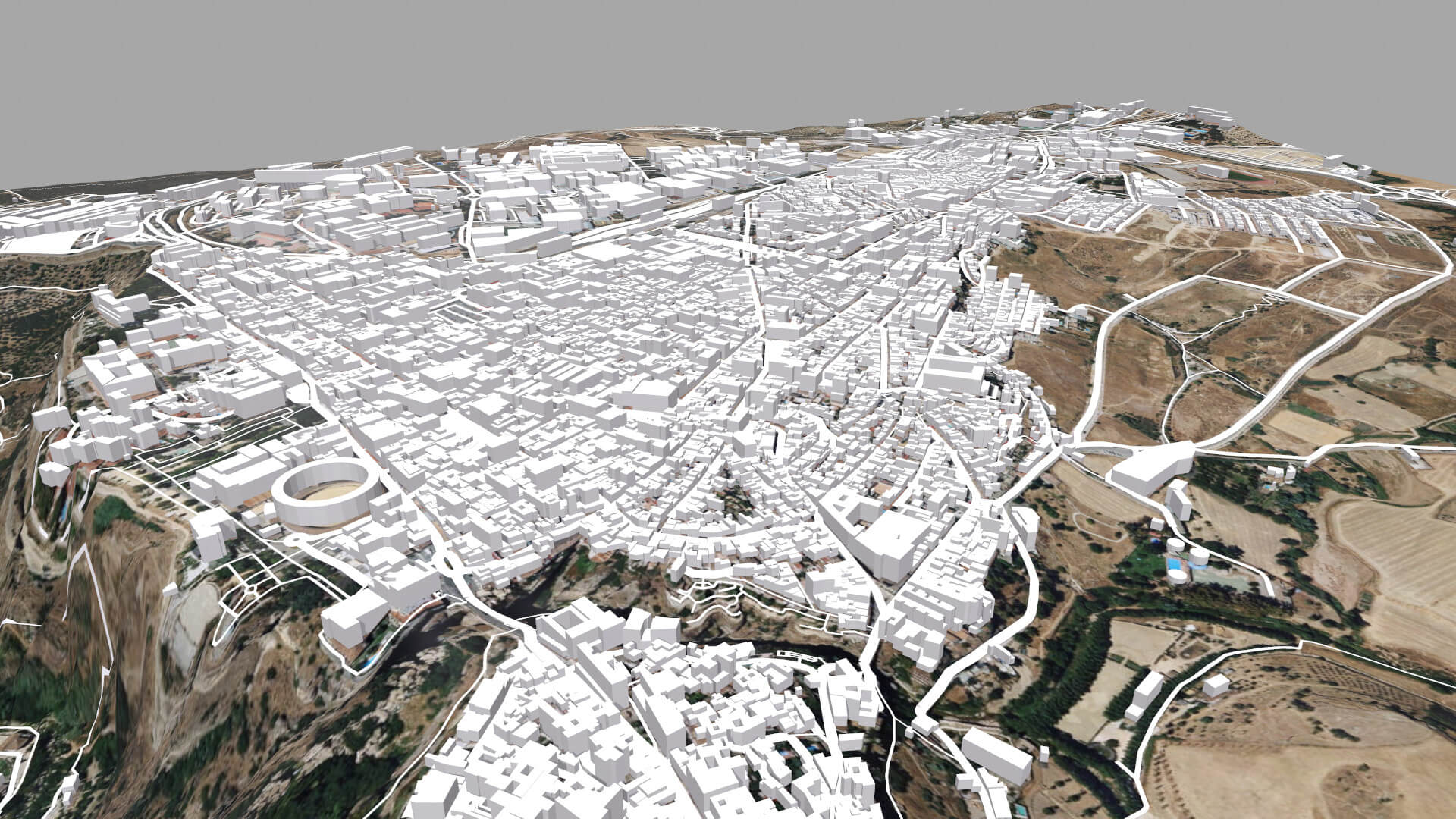 Cityscape Ronda Italy - 3D Model by clickshop3d