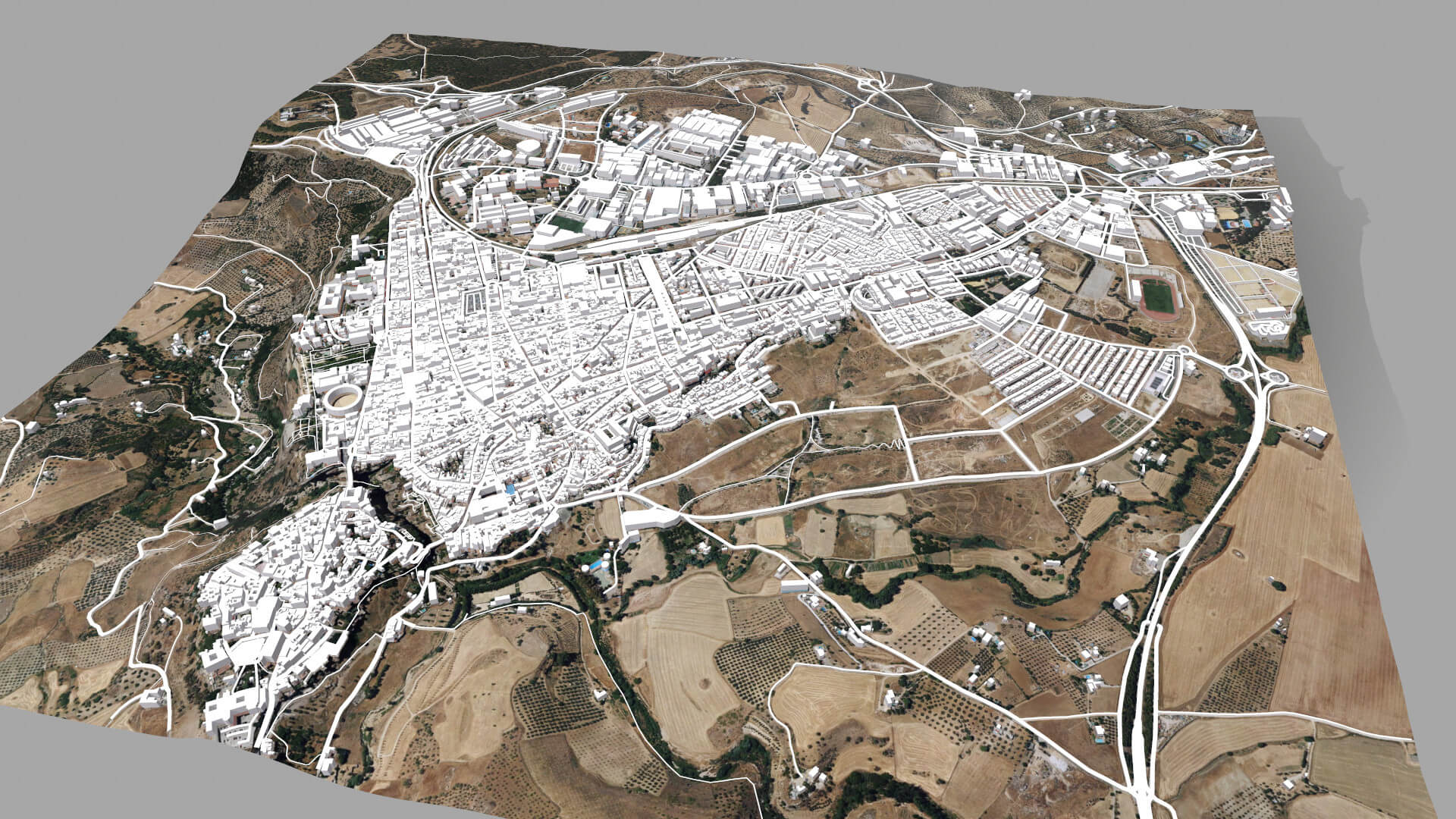 Cityscape Ronda Italy - 3D Model by clickshop3d