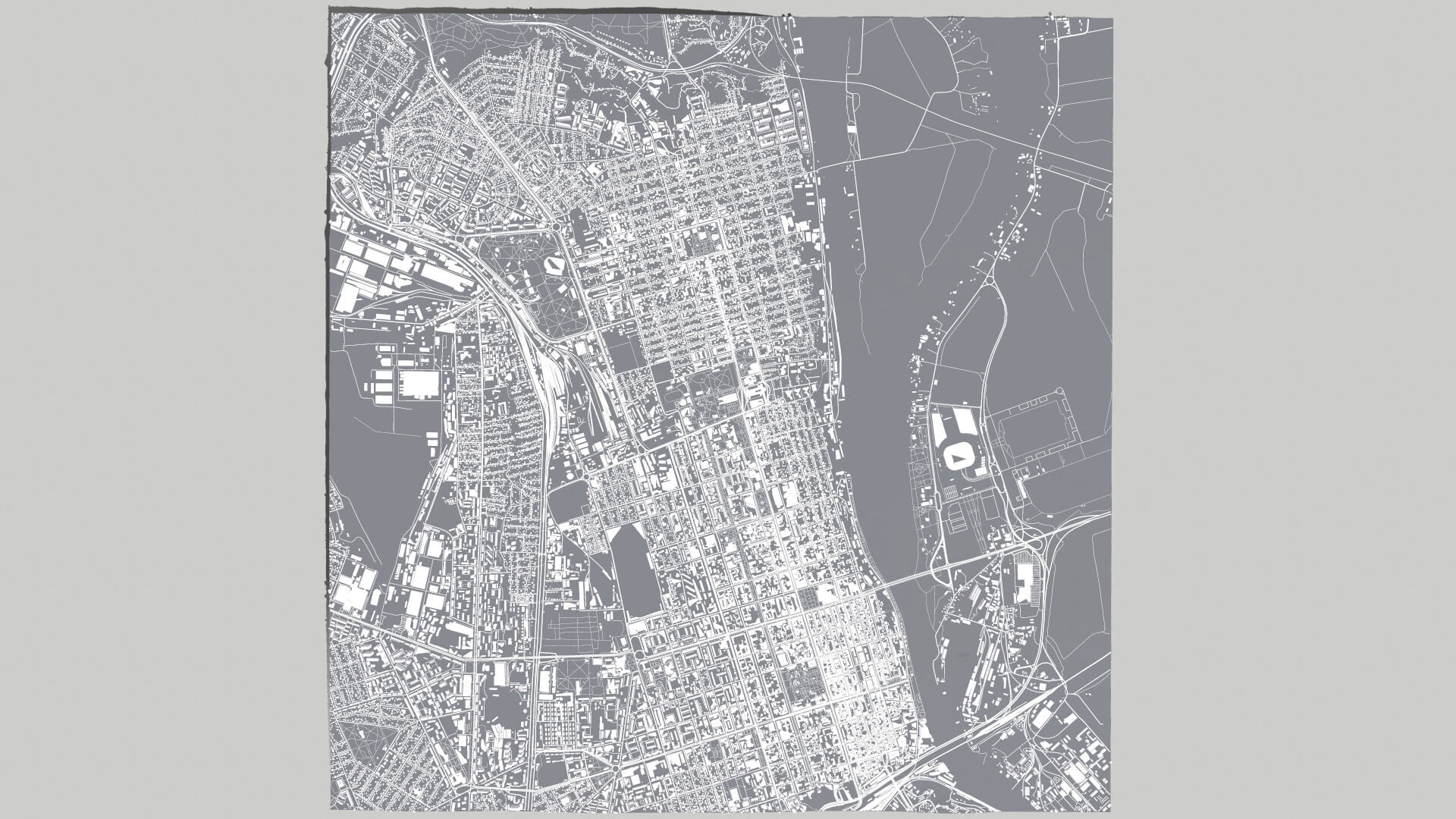 Cityscape Rostov on Don Russia - 3D Model by clickshop3d