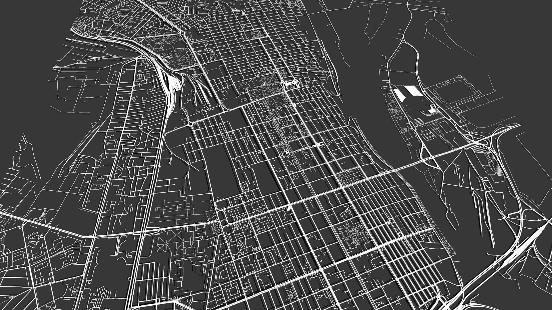 Cityscape Rostov on Don Russia - 3D Model by clickshop3d