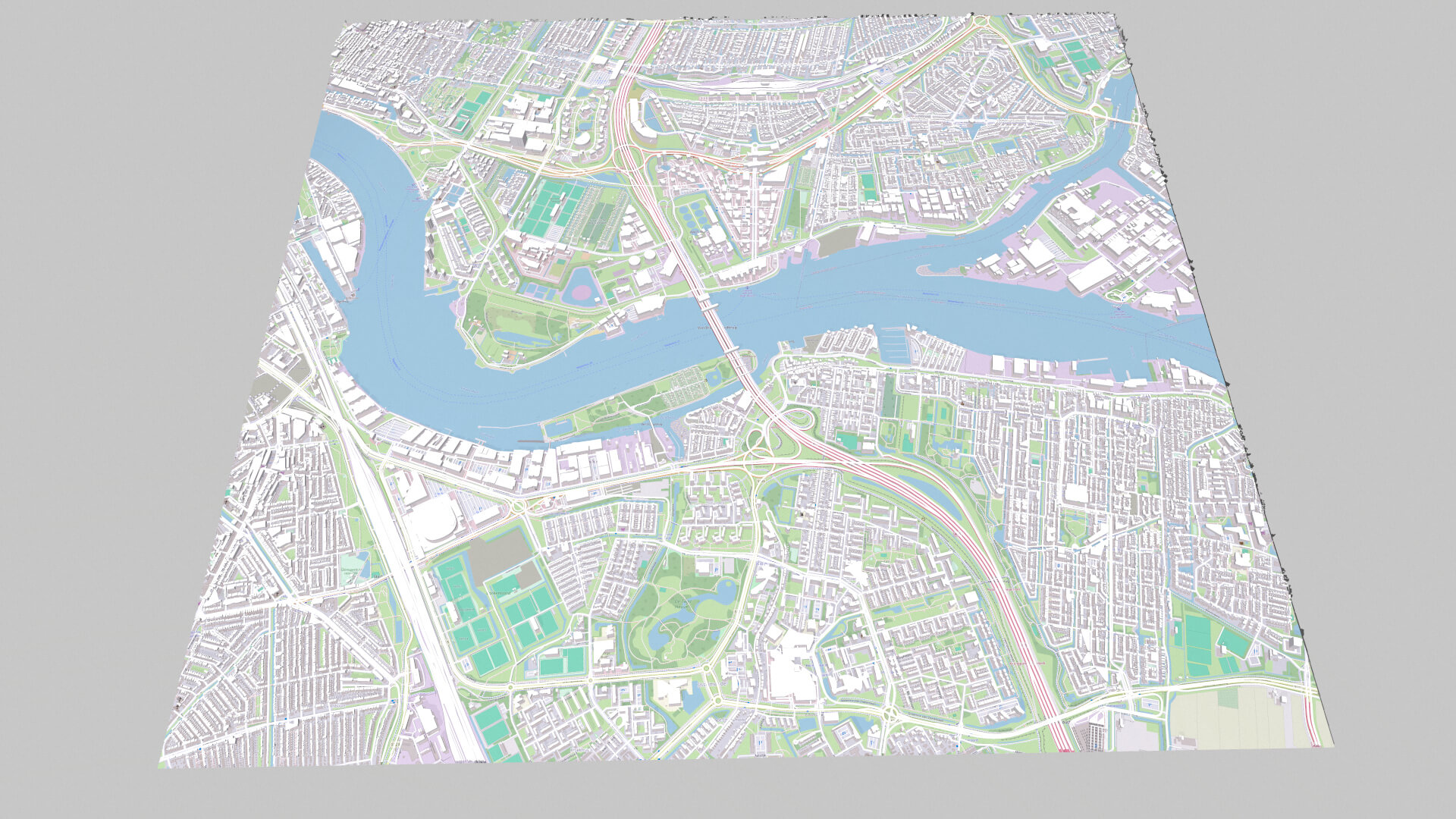 Cityscape Rotterdam Holland - 3D Model by clickshop3d