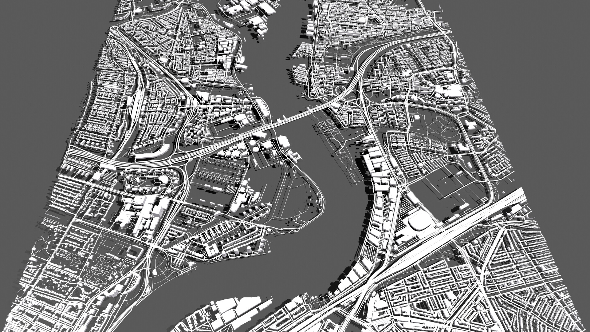 Cityscape Rotterdam Holland - 3D Model by clickshop3d