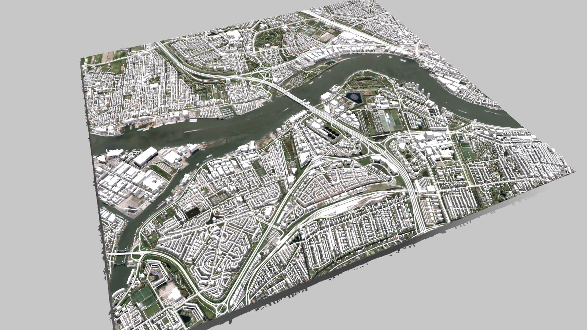 Cityscape Rotterdam Holland - 3D Model by clickshop3d