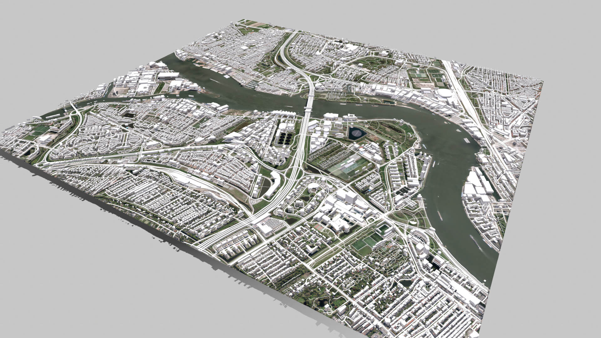Cityscape Rotterdam Holland - 3D Model by clickshop3d