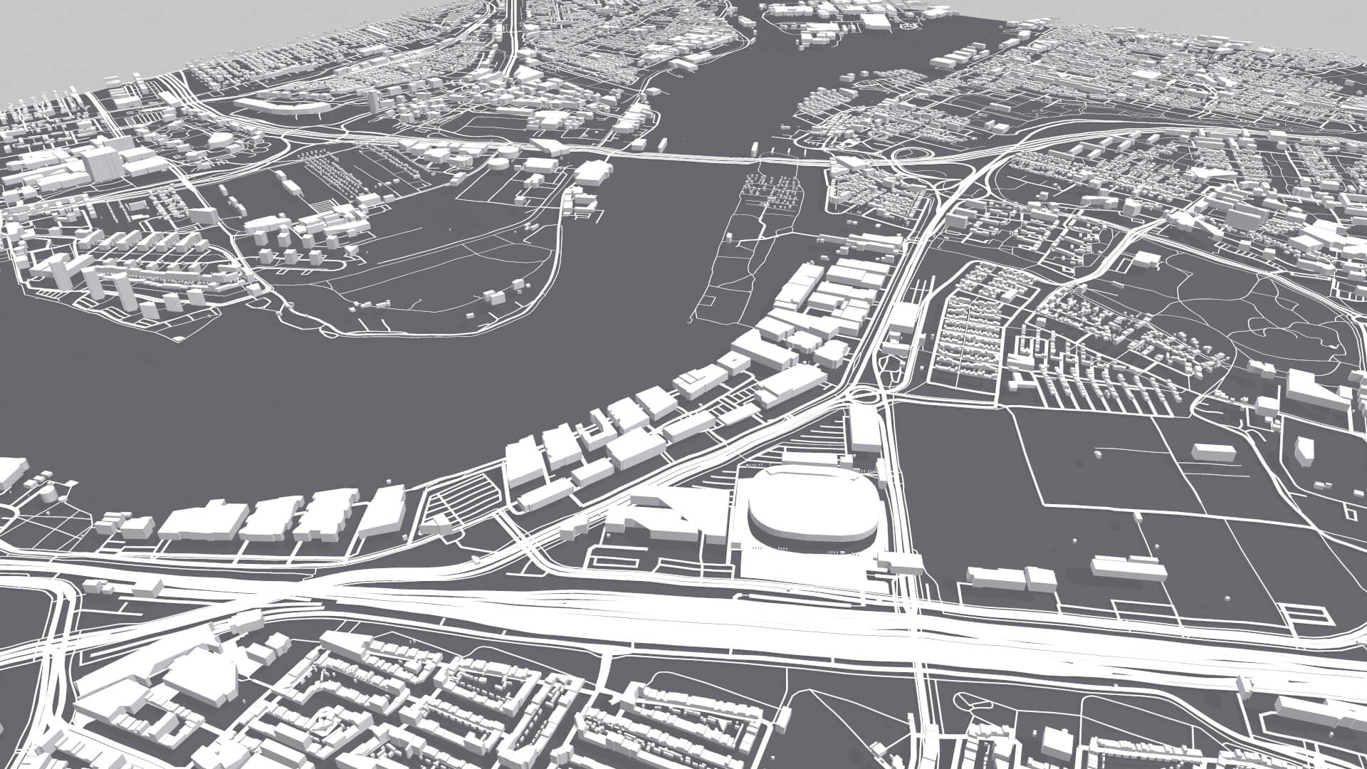 Cityscape Rotterdam Holland - 3D Model by clickshop3d