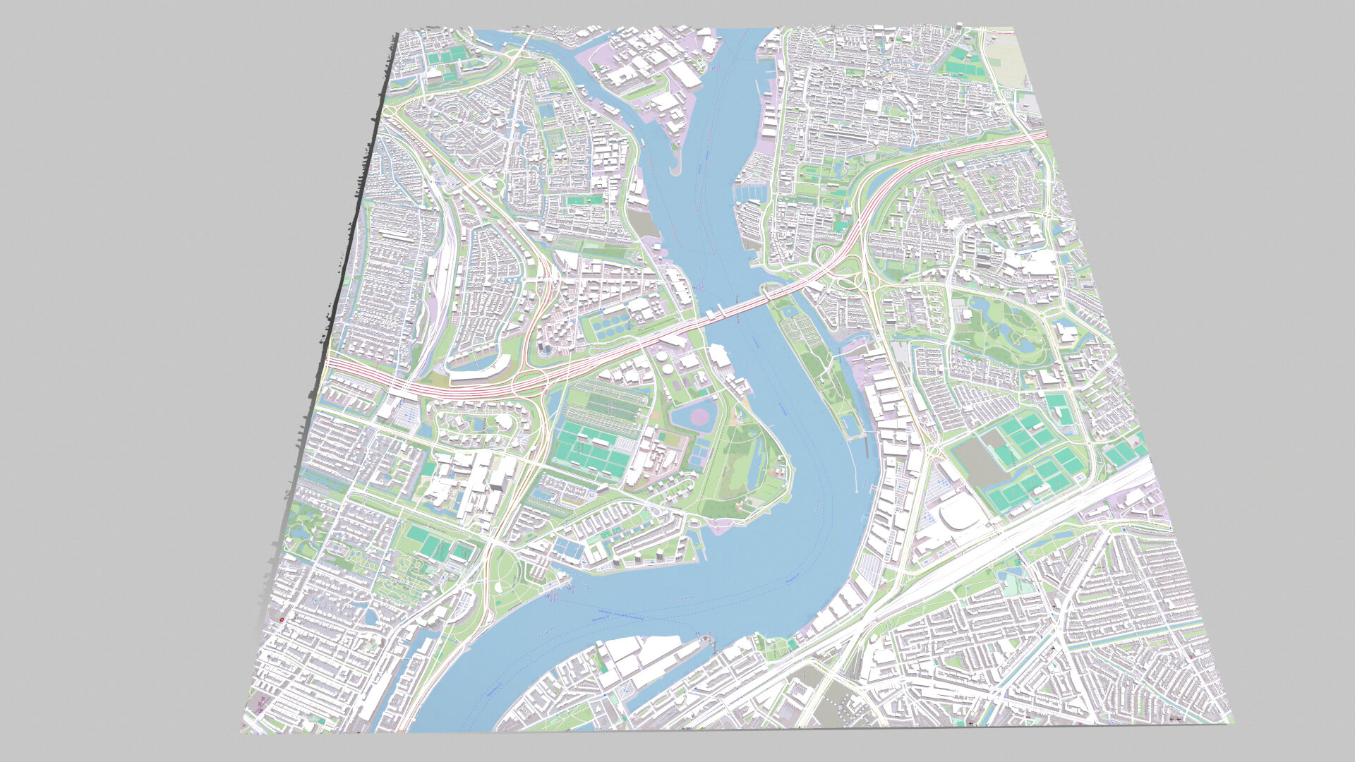 Cityscape Rotterdam Holland - 3D Model by clickshop3d