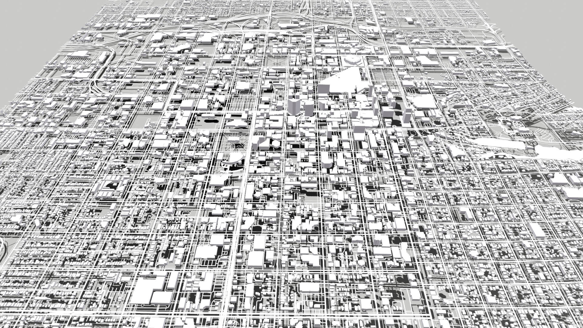 Cityscape Salt Lake City Utah USA - 3D Model by clickshop3d