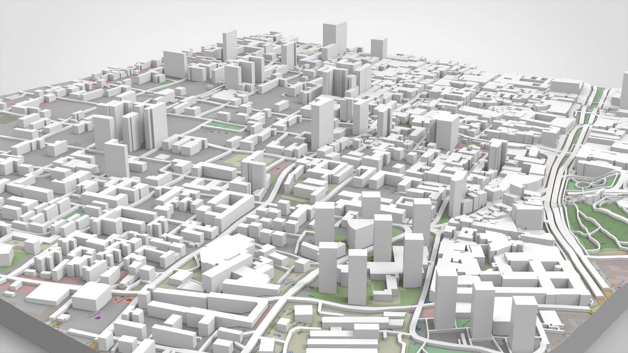 Cityscape Santiago Chile - 3D Model by clickshop3d