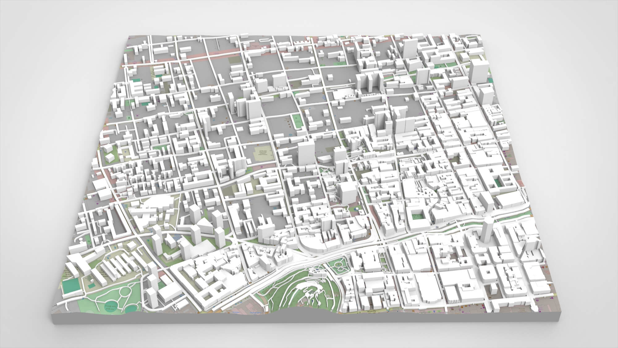 Cityscape Santiago Chile - 3D Model by clickshop3d