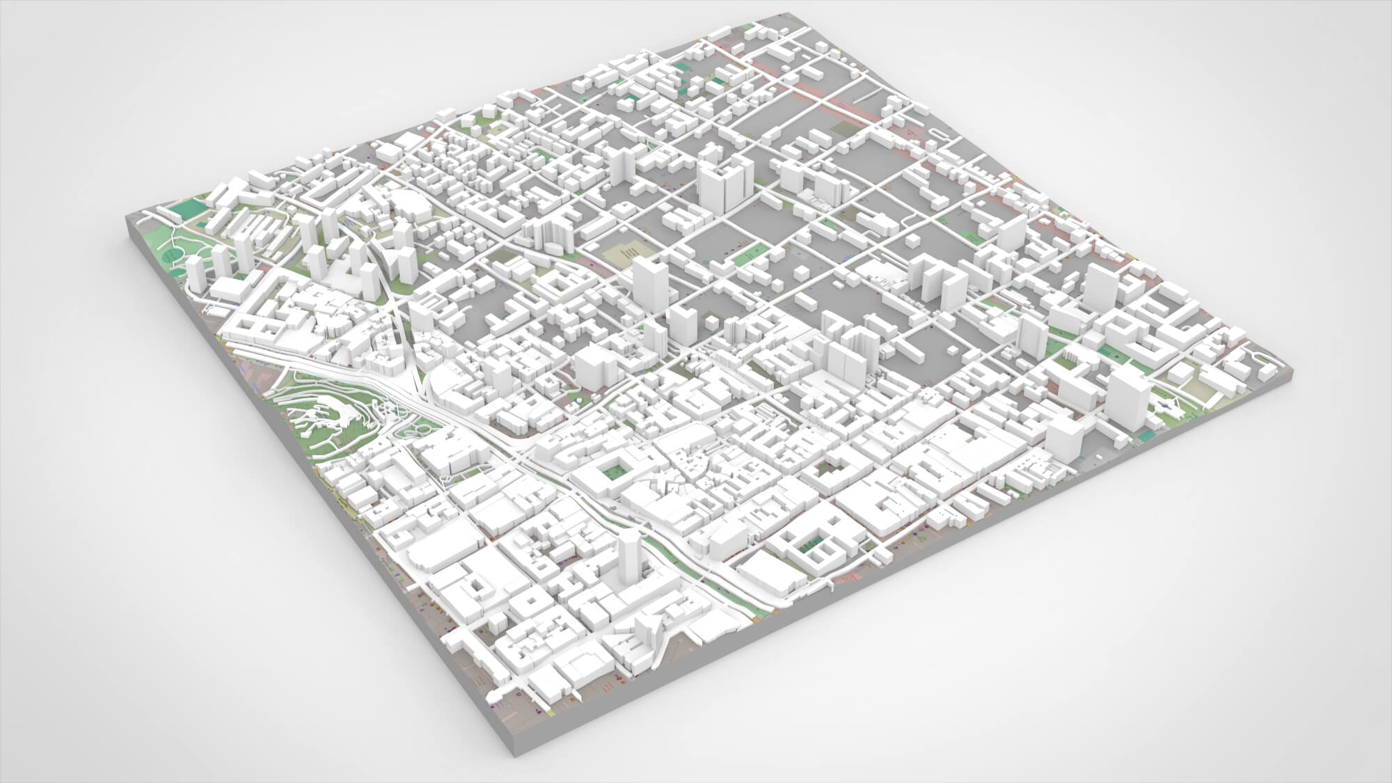 Cityscape Santiago Chile - 3D Model by clickshop3d