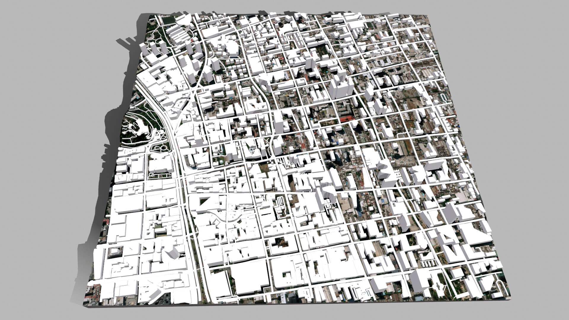Cityscape Santiago Chile - 3D Model by clickshop3d