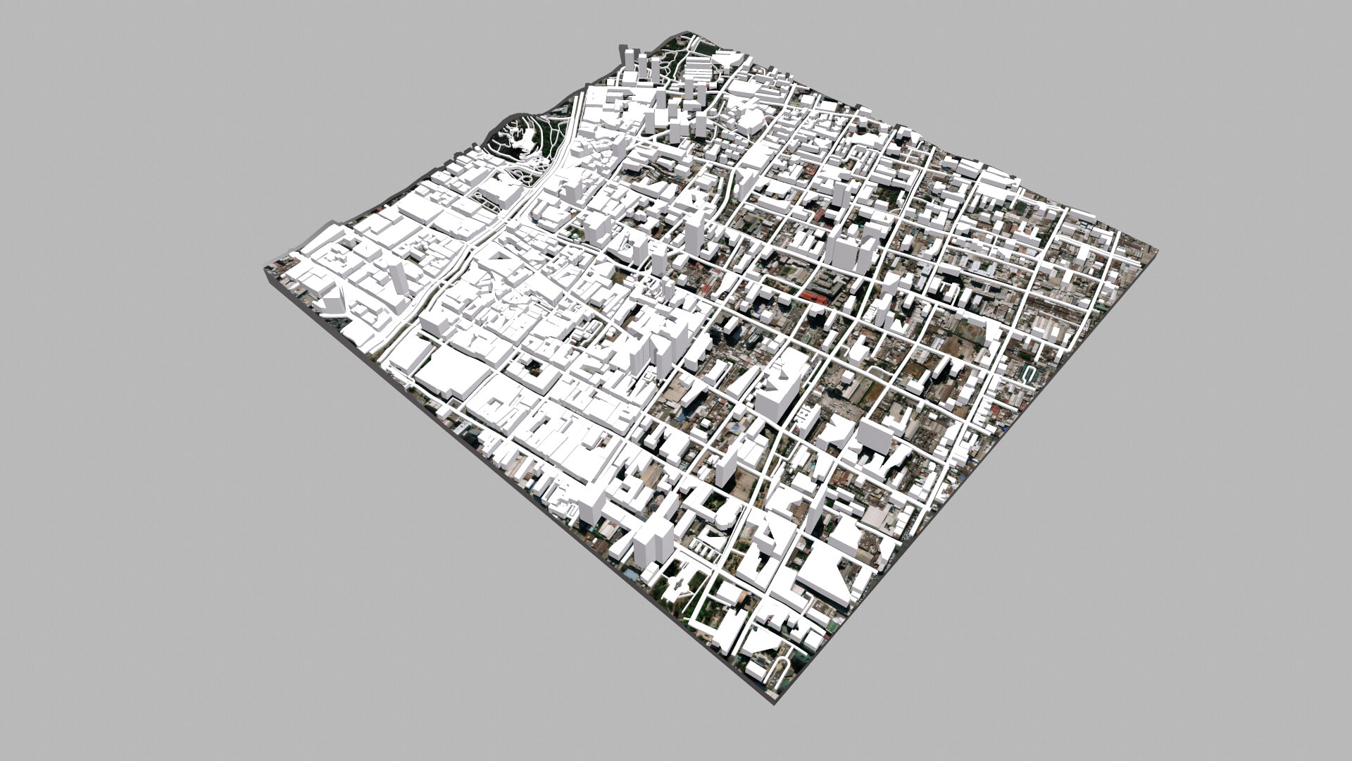 Cityscape Santiago Chile - 3D Model by clickshop3d