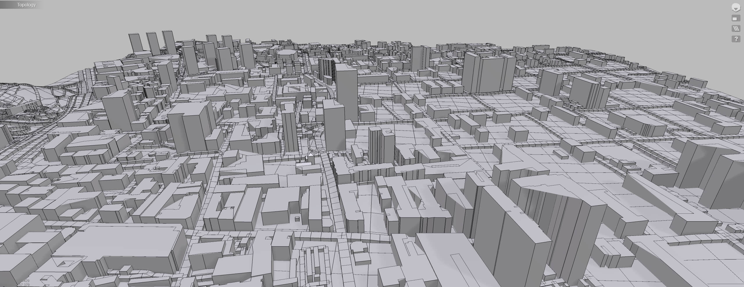 Cityscape Santiago Chile - 3D Model by clickshop3d