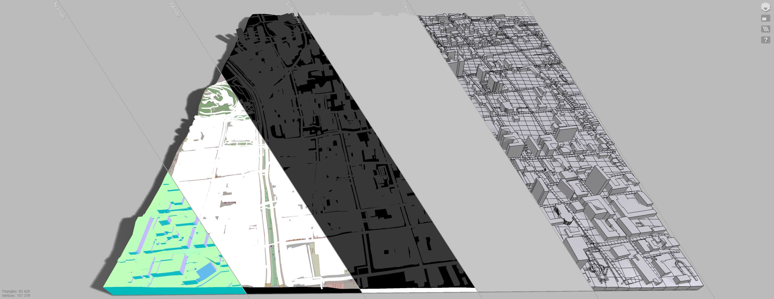 Cityscape Santiago Chile - 3D Model by clickshop3d