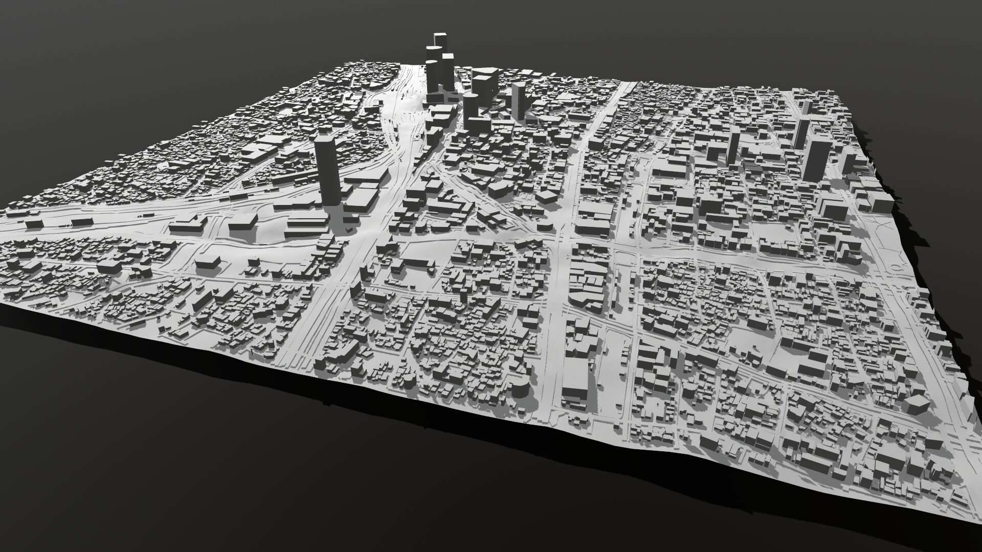 Cityscape Shanghai China Fragment City - 3D Model by clickshop3d